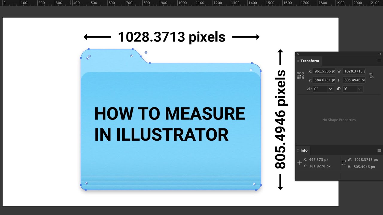 How To Measure In Illustrator ULearn Tech Design